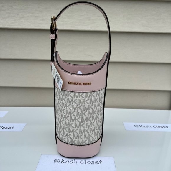 Michael Kors | Bags | Michael Kors Mk Wine Bottle Holderno Tag Powder Blush | Poshmark
